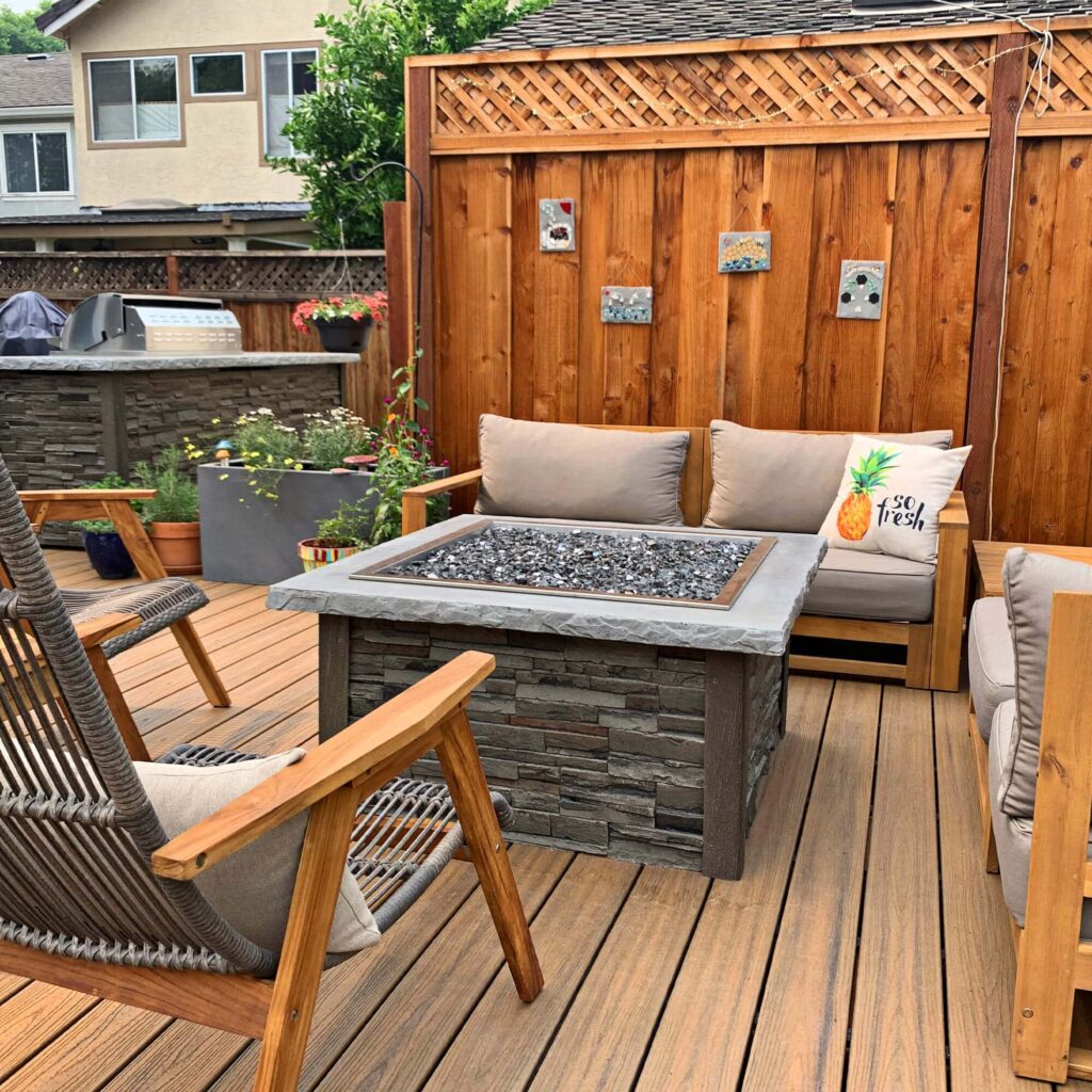 Square Gas Fire Pit - RTA Outdoor Living
